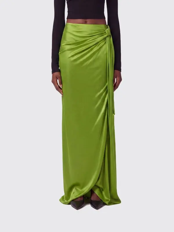 Elisabetta Franchi Jersey Long Skirt - Green