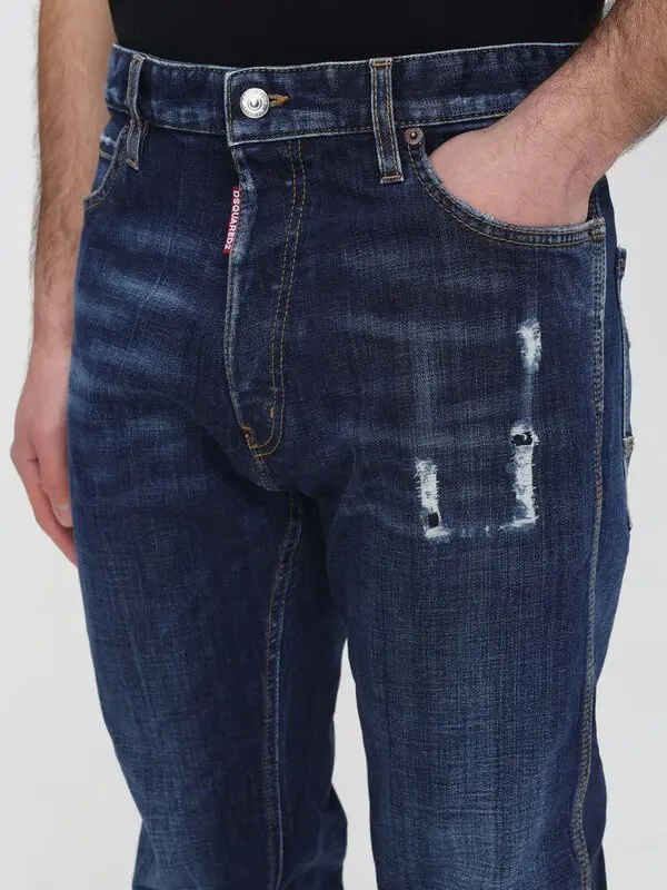 Dsquared2 Smoker Wash Teddy Slim Fit Jeans