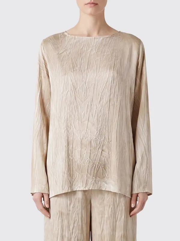 Avant Toi Textured Long Sleeve Top - Brown