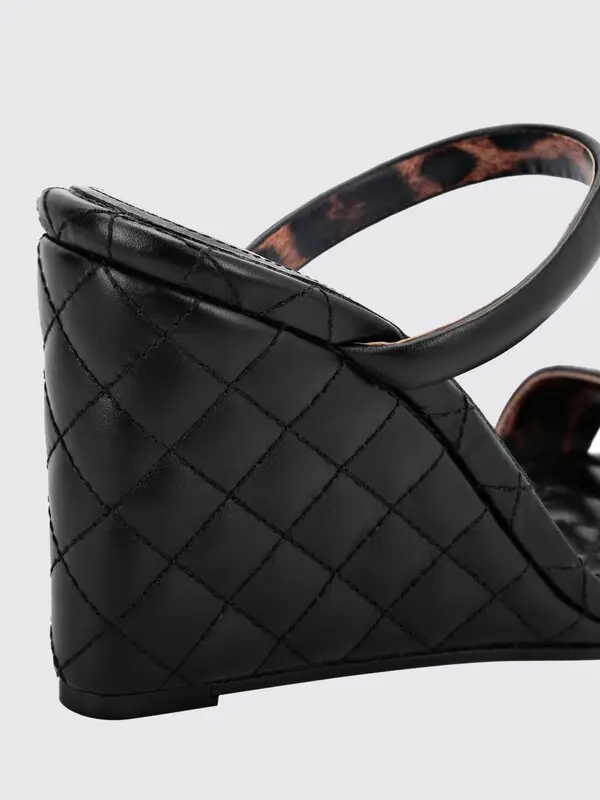 Philipp Plein Studded Leather Wedge Sandals