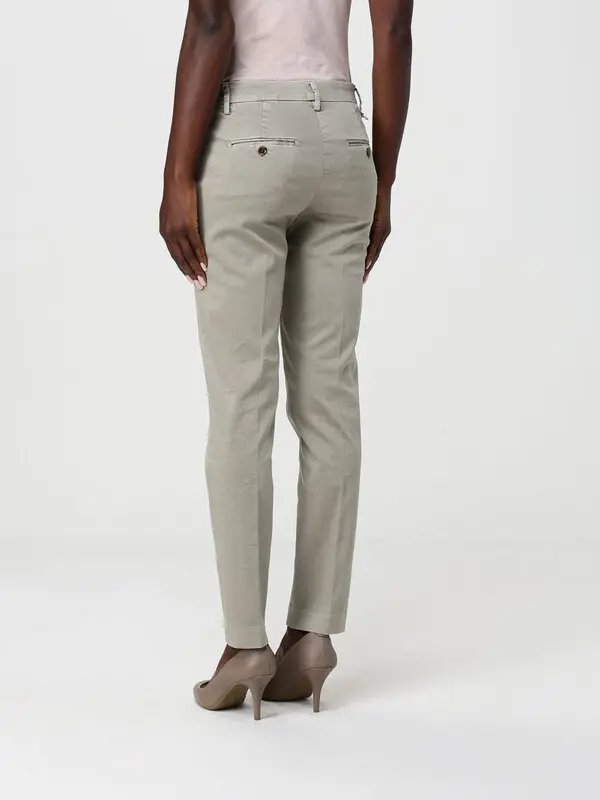 MASON'S Stretch Cotton Slim Fit Trousers - Sage