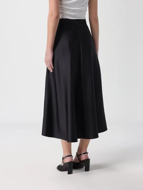 Elisabetta Franchi Satin Skirt - Black