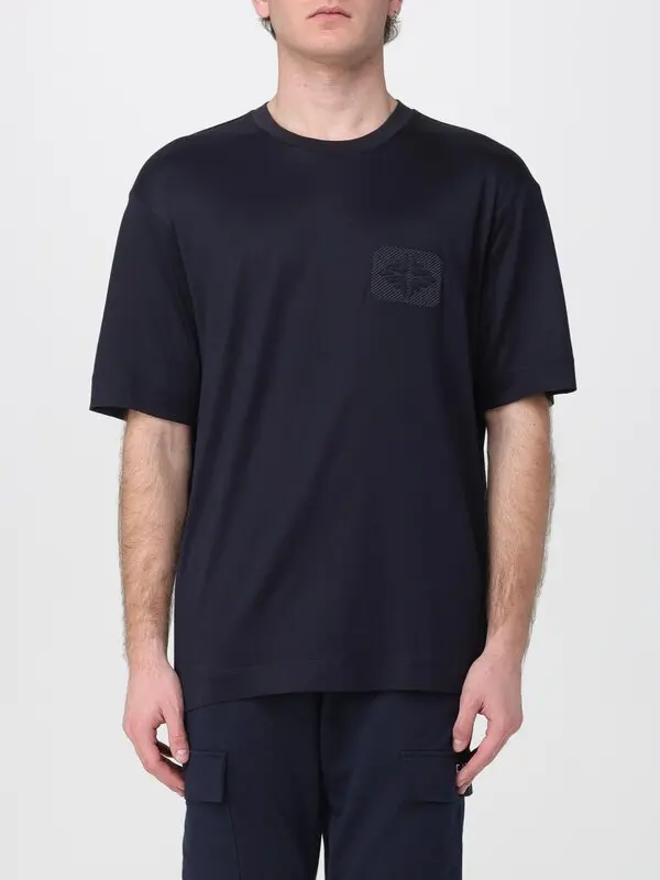 Emporio Armani Lyocell T-shirt - Navy