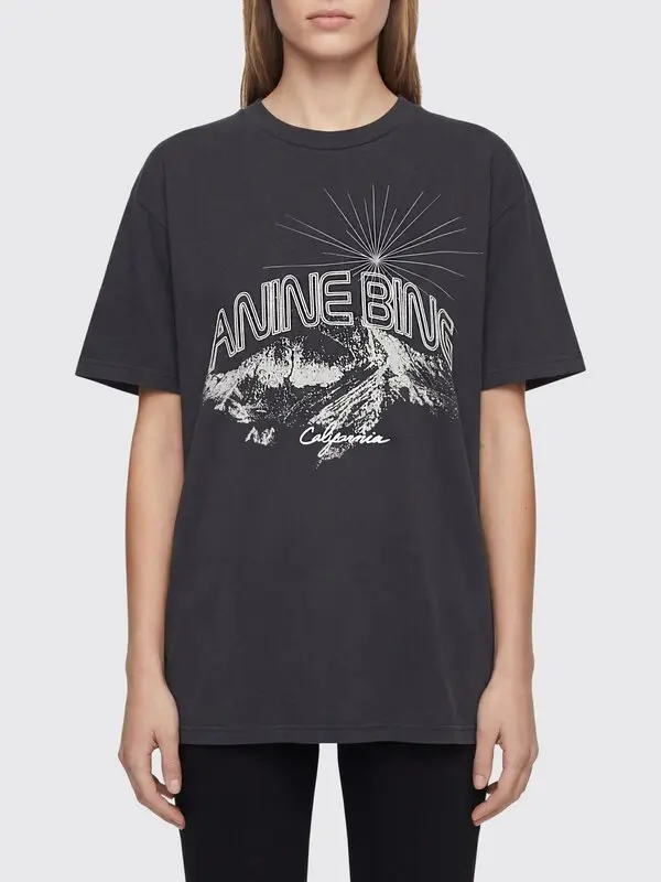 ANINE BING Printed Cotton T-shirt