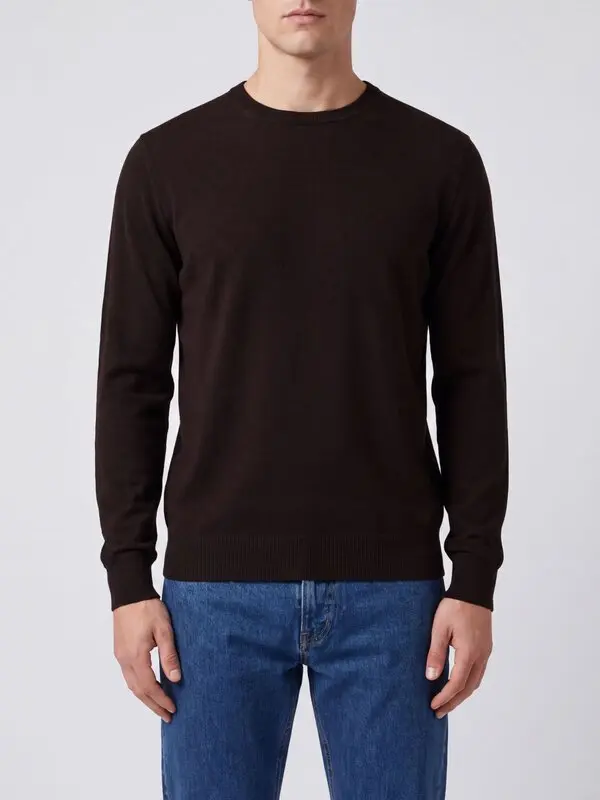 BALLANTYNE Crew Neck Jumper - Brown