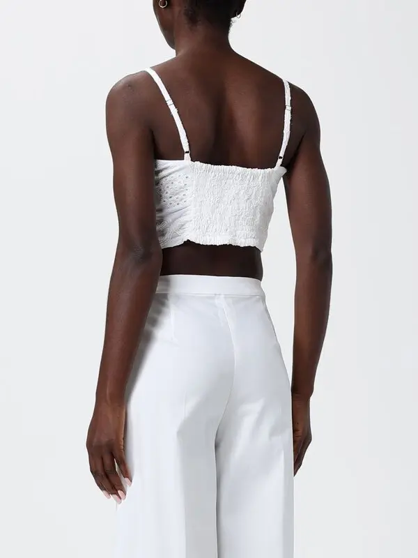 HANITA Broderie Anglaise Cropped Top