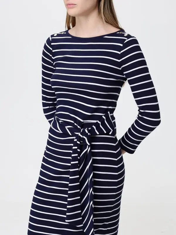 Ralph Lauren Striped Jersey Midi Dress