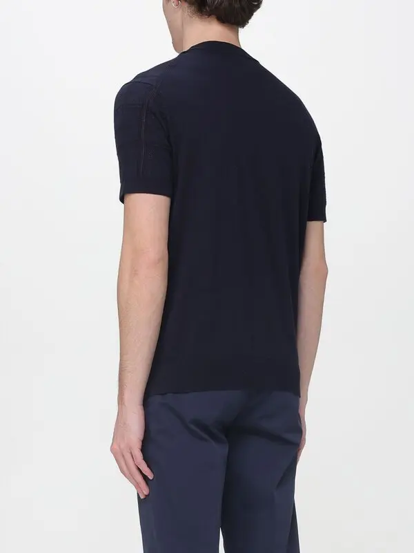 PAOLO PECORA Cotton Crew Neck Sweater - Blue