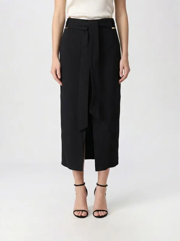 Elisabetta Franchi Viscose Skirt - Black