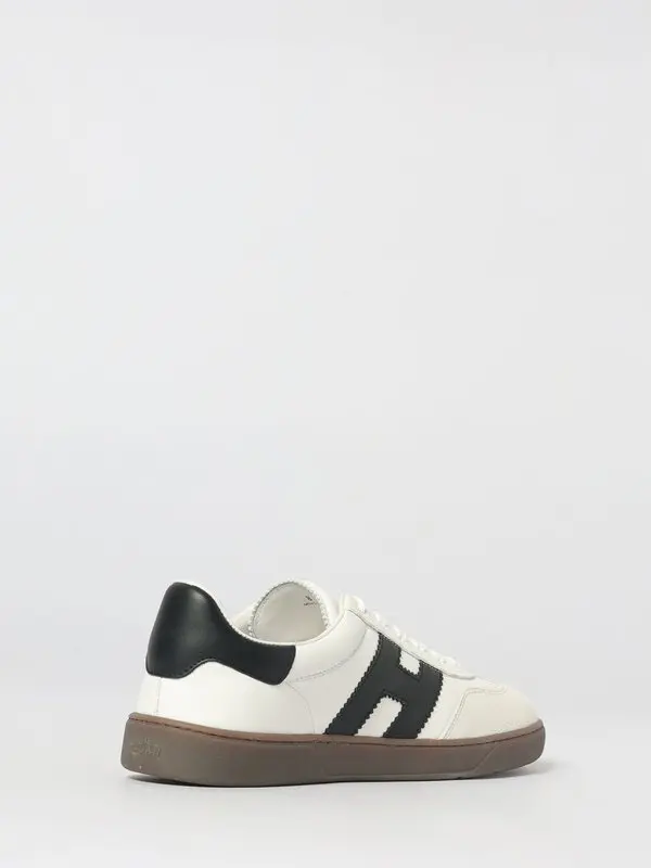 Hogan Leather And Suede Low Top Sneakers With Logo Detail