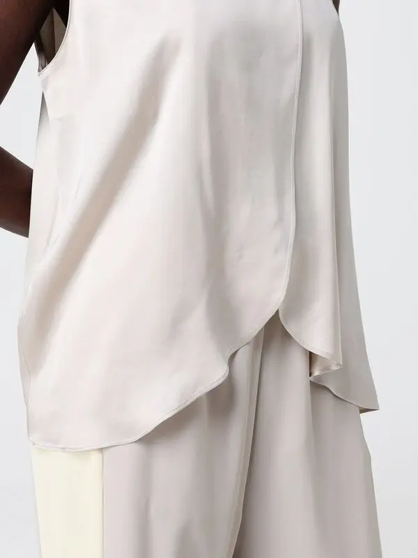 HANITA Viscose Sleeveless Top - Beige
