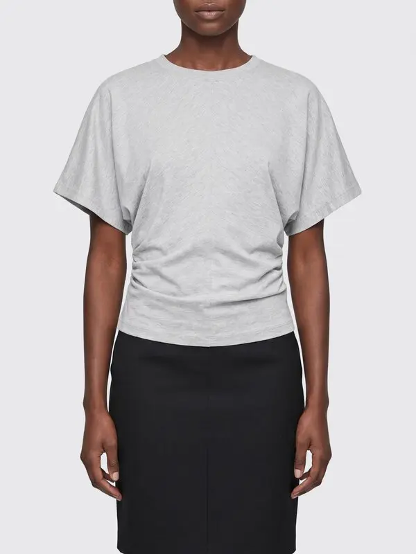 ANINE BING Stretch Viscose T-shirts - Grey