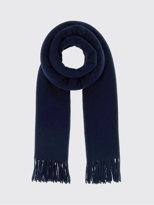 Maison Kitsuné Virgin Wool Scarf - Navy