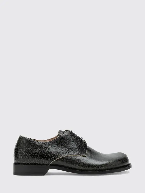 Loewe Campo Crackled Leather Derby Shoes