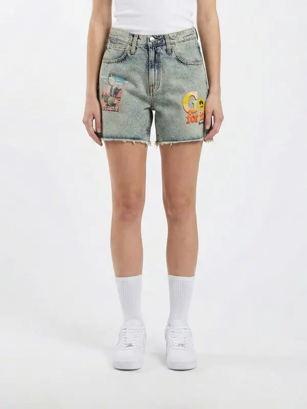 BARROW Shorts With Graphic Print