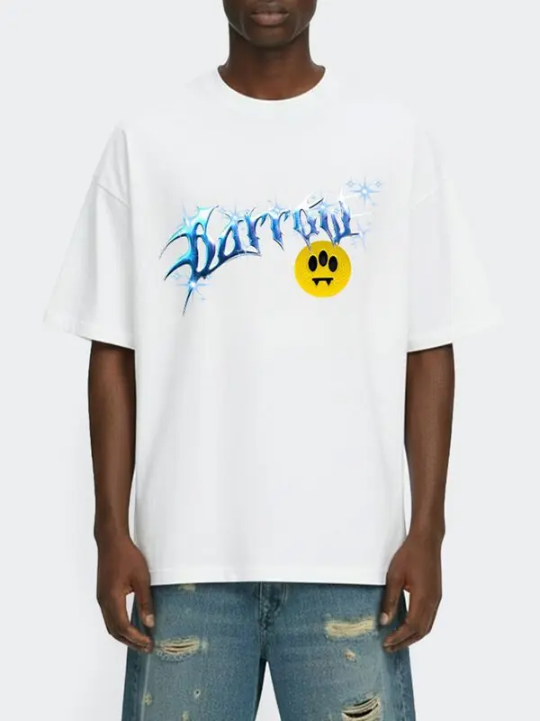 BARROW Cotton T-shirt With Logo - White