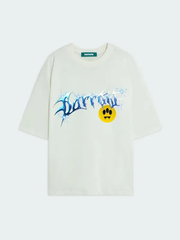 BARROW Cotton T-shirt With Logo - White