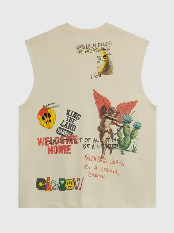 BARROW Printed Cotton Tank Top