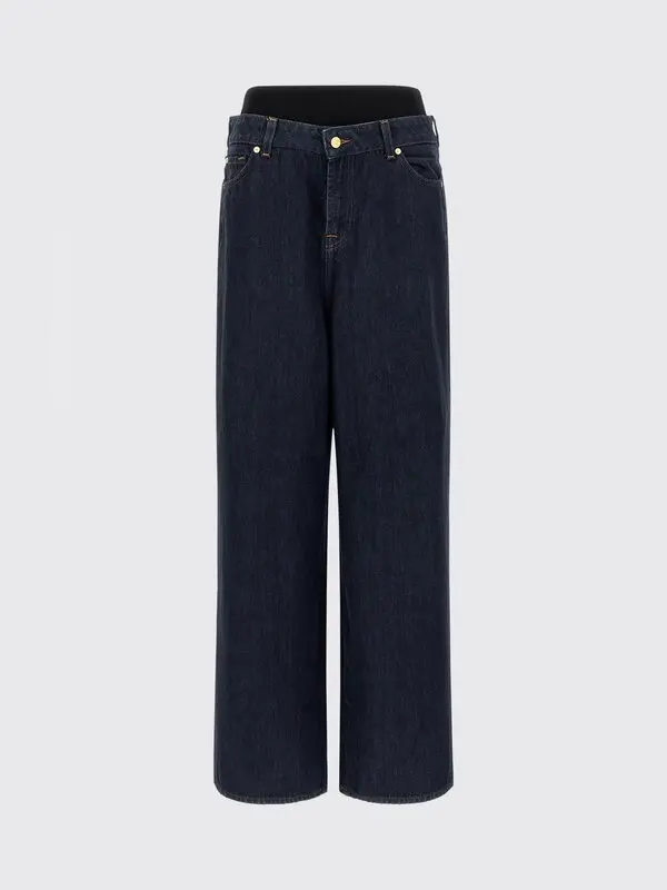 7 For All Mankind Wide-leg Cotton Denim Jeans