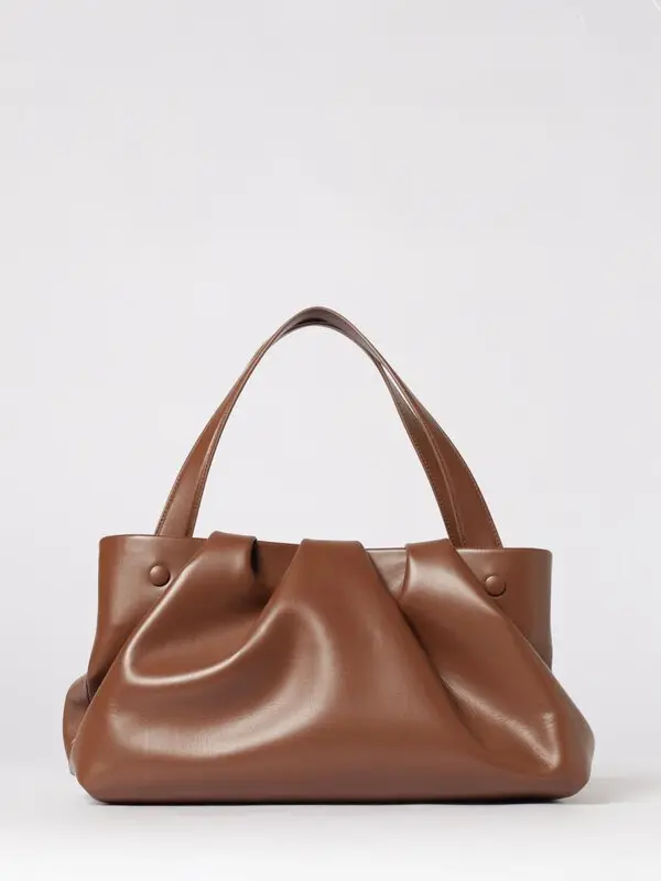 THEMOIRE Themoiré Athena Draped Vegan Leather Bag - Brown