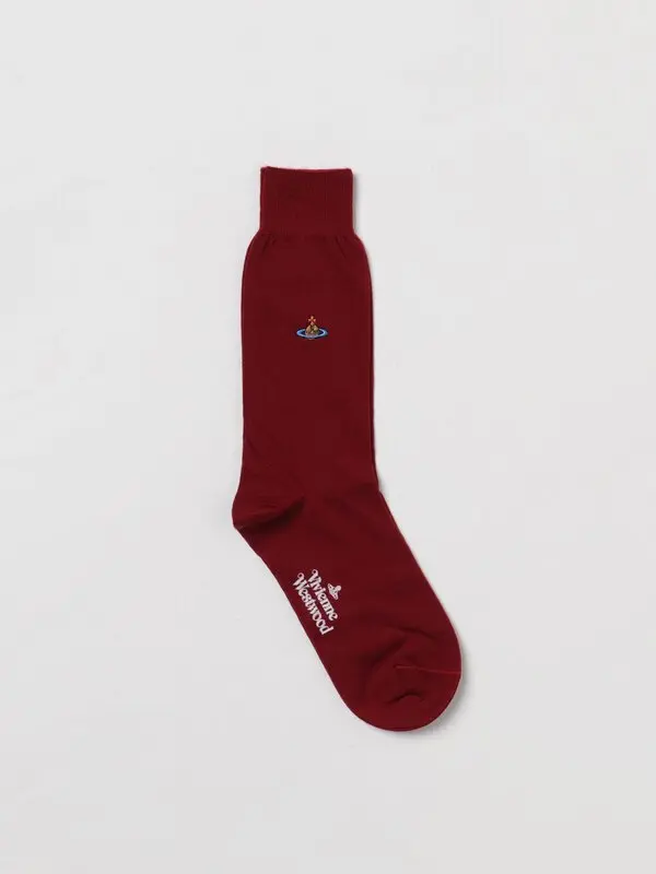 VIVIENNE WESTWOOD Embroidered Logo Crew Socks - Multicolor