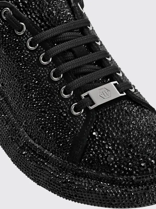 Philipp Plein Embellished Platform Sneakers - Black