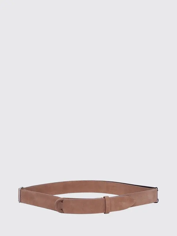 Orciani Nobuckle Suede Belt
