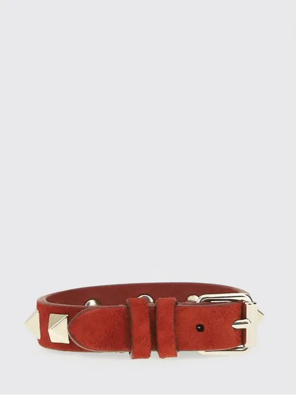 Valentino Garavani Rockstud Suede Leather Bracelet With Studs