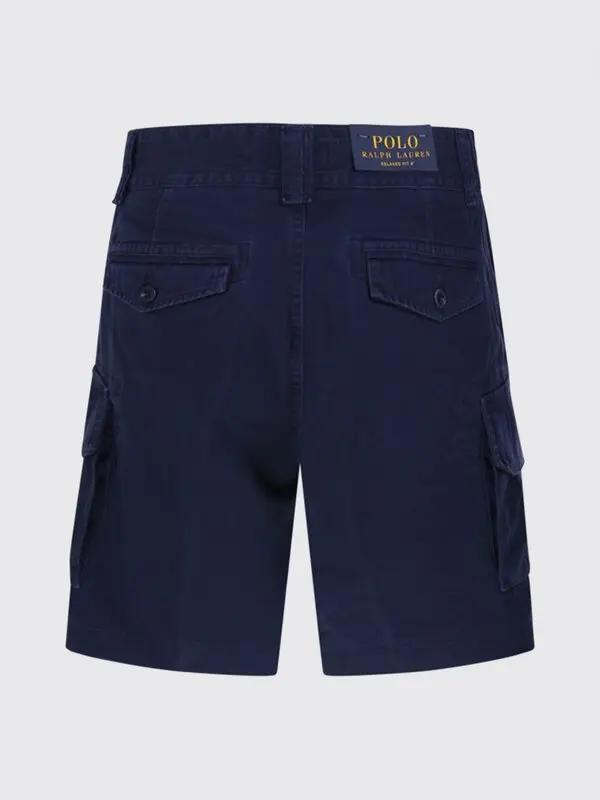 Polo Ralph Lauren Solid Cotton Cargo Chino Shorts - Blue