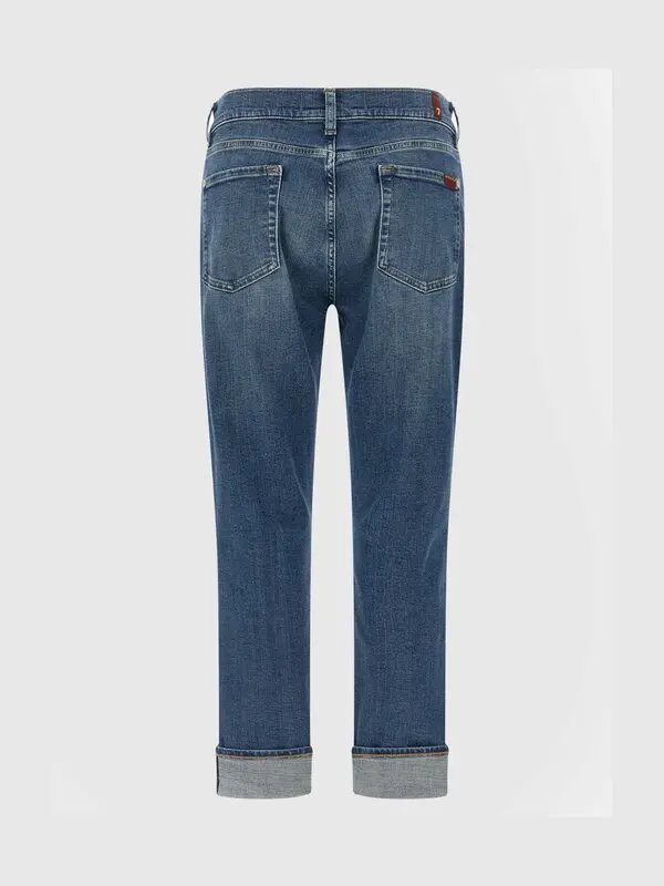 7 For All Mankind Cropped Fit Stretch Denim Jeans