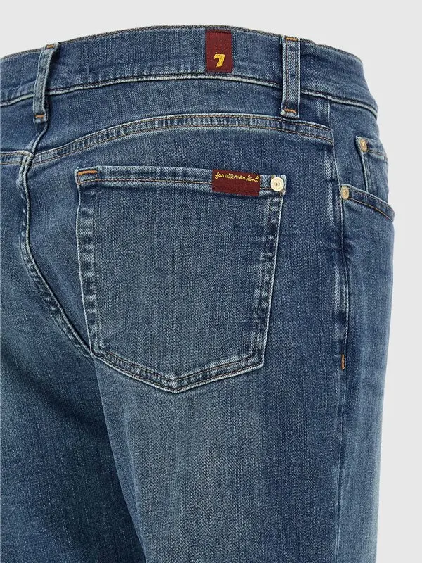 7 For All Mankind Cropped Fit Stretch Denim Jeans
