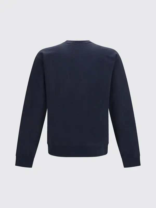 Valentino Garavani Crewneck Cotton Sweatshirt With Long Sleeves - Navy