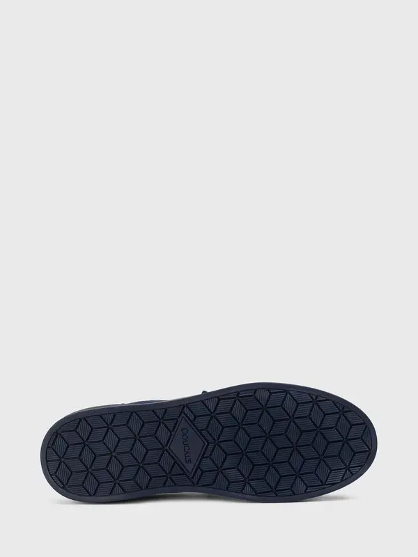 DOUCAL'S Technical Crochet Fabric And Leather Sneakers - Blue
