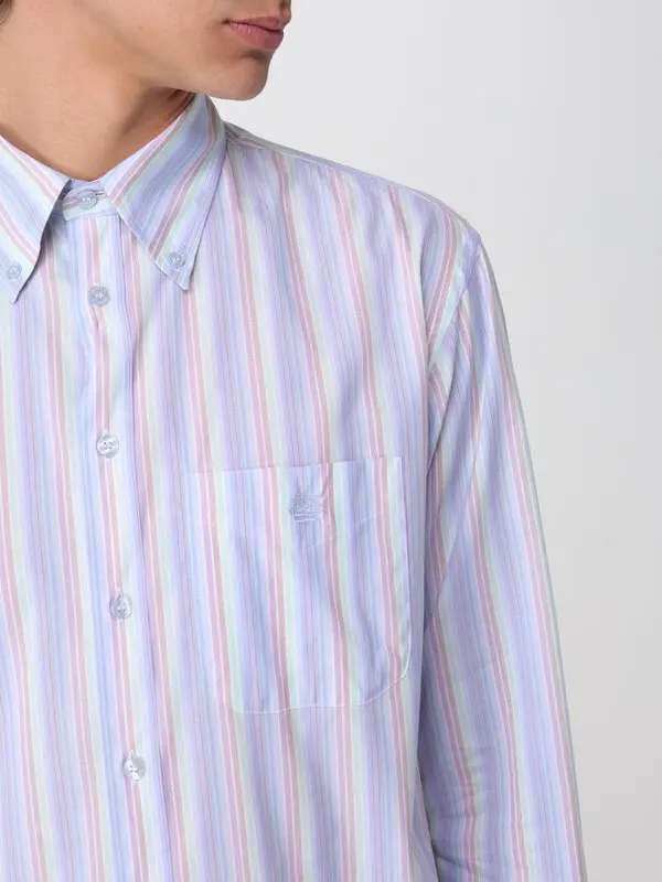 Etro Striped Cotton Basic Shirt