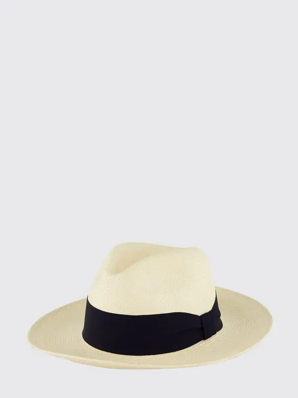 Frescobol Carioca Raffia Hat With Grosgrain Ribbon