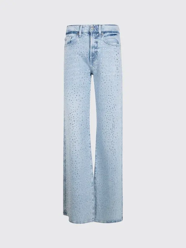 7 For All Mankind Embellished Wide Leg Jeans