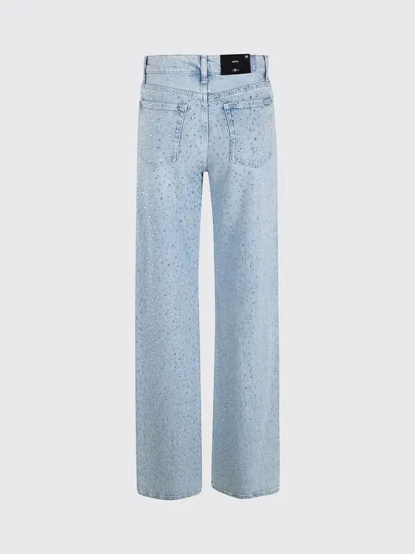 7 For All Mankind Embellished Wide Leg Jeans