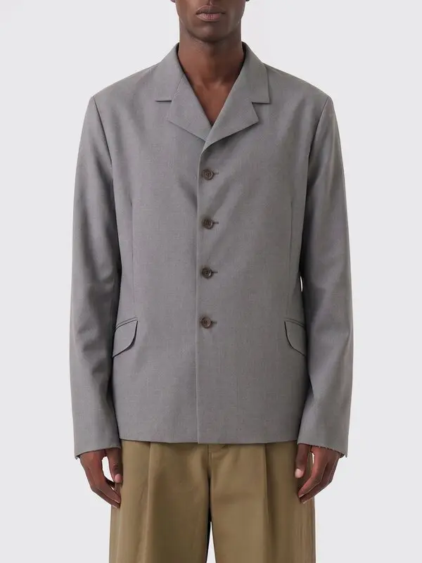 JIL SANDER Single-breasted Virgin Wool Blazer - Grey