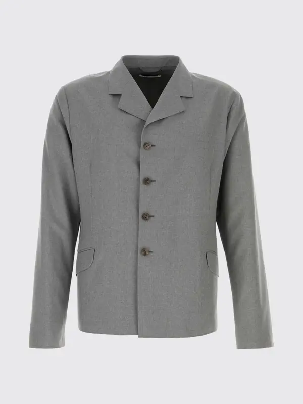 JIL SANDER Single-breasted Virgin Wool Blazer - Grey