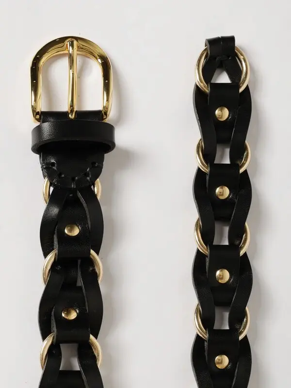 Isabel Marant Étoile Bali Braided Leather Belt With Studs
