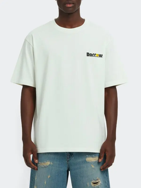 BARROW Cotton T-shirt With Logo - White
