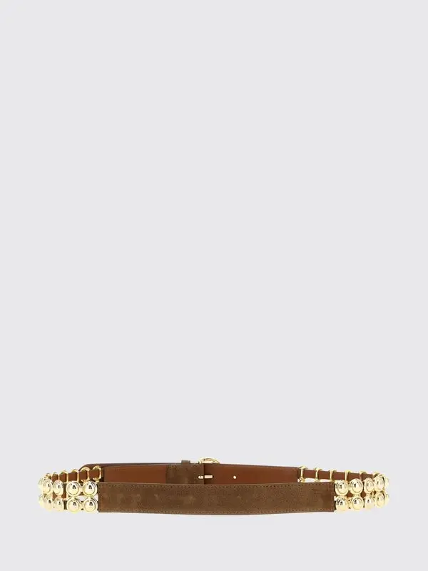 Pinko Love Stud Suede Belt