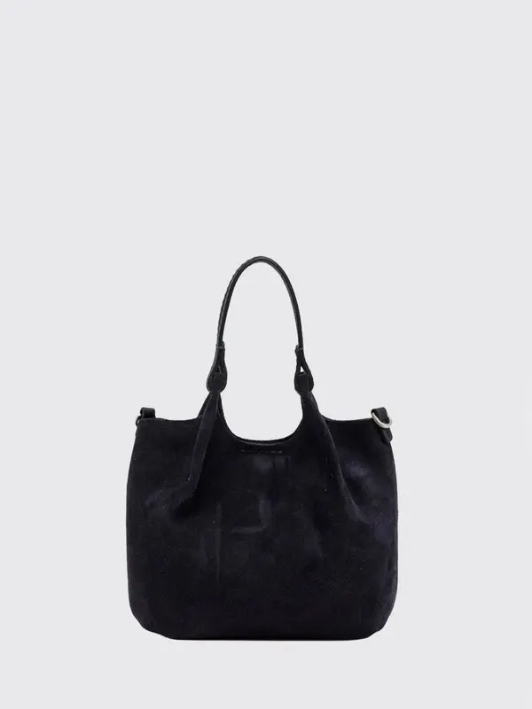 GIANNI CHIARINI Dua Mini Suede Calfskin Handbag With Double Handle