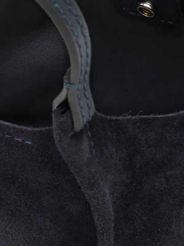 GIANNI CHIARINI Dua Mini Suede Calfskin Handbag With Double Handle