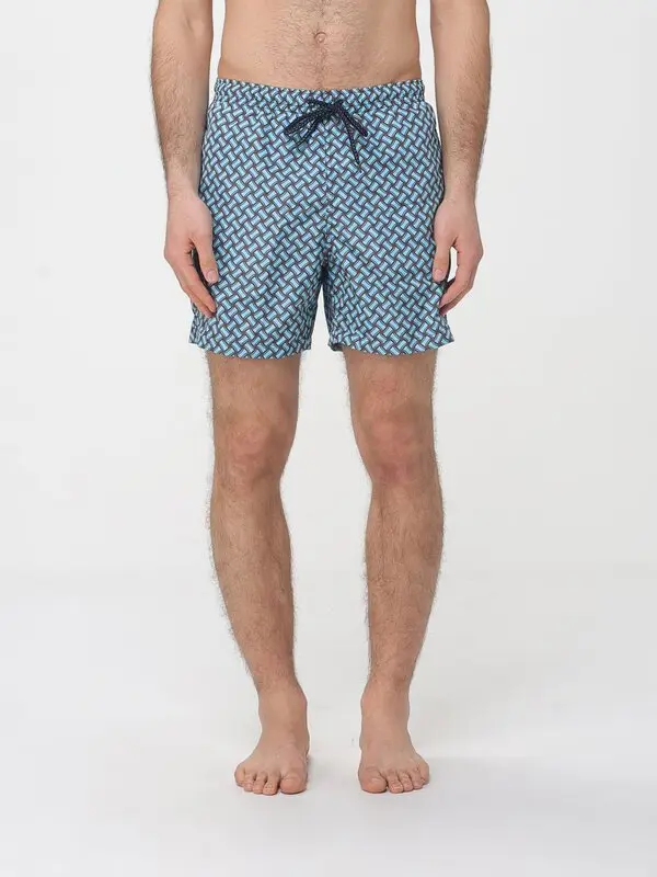 DRUMOHR Patterned Swimsuit - Gnawed Blue
