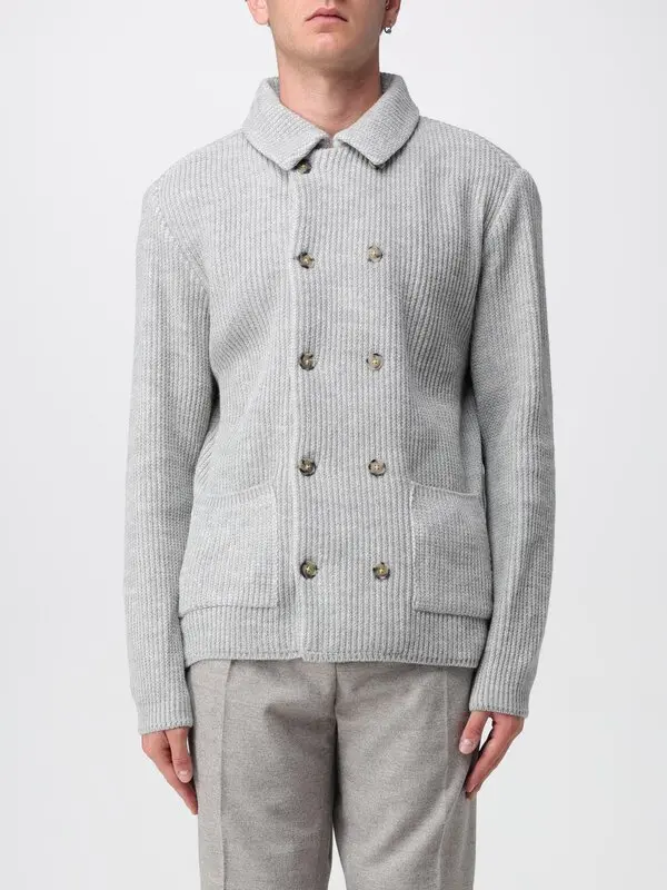 MANUEL RITZ Ribbed Knit Double-breasted Jumper
