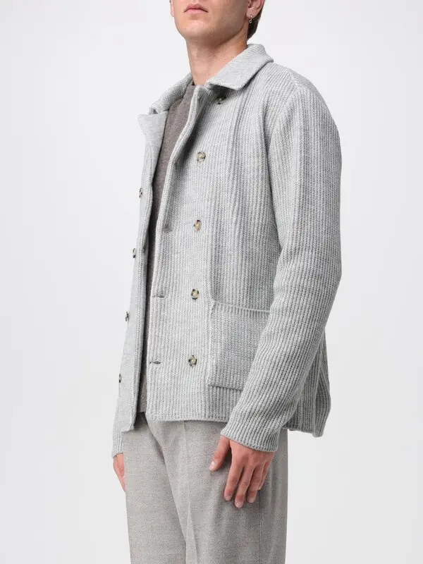 MANUEL RITZ Ribbed Knit Double-breasted Jumper