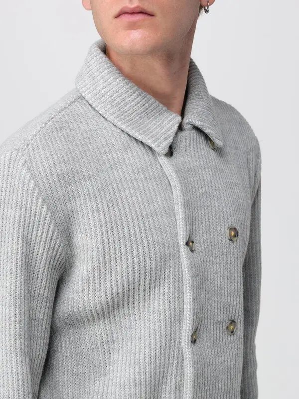 MANUEL RITZ Ribbed Knit Double-breasted Jumper