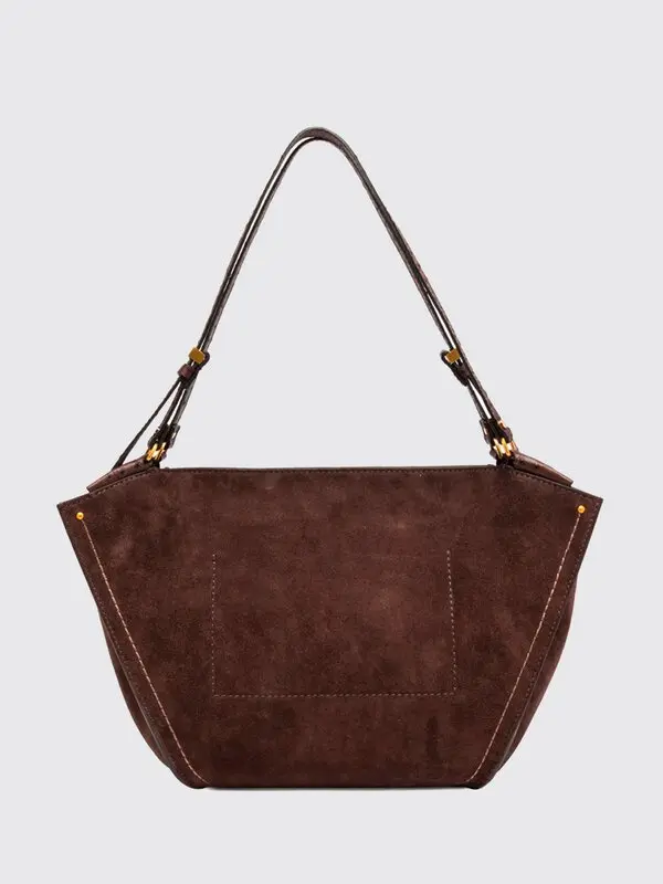 GIANNI CHIARINI Suede Handbag - Brown