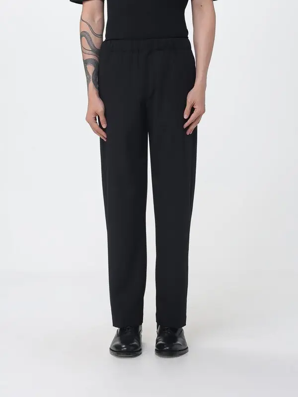 LARDINI Slim Fit Wool Trousers